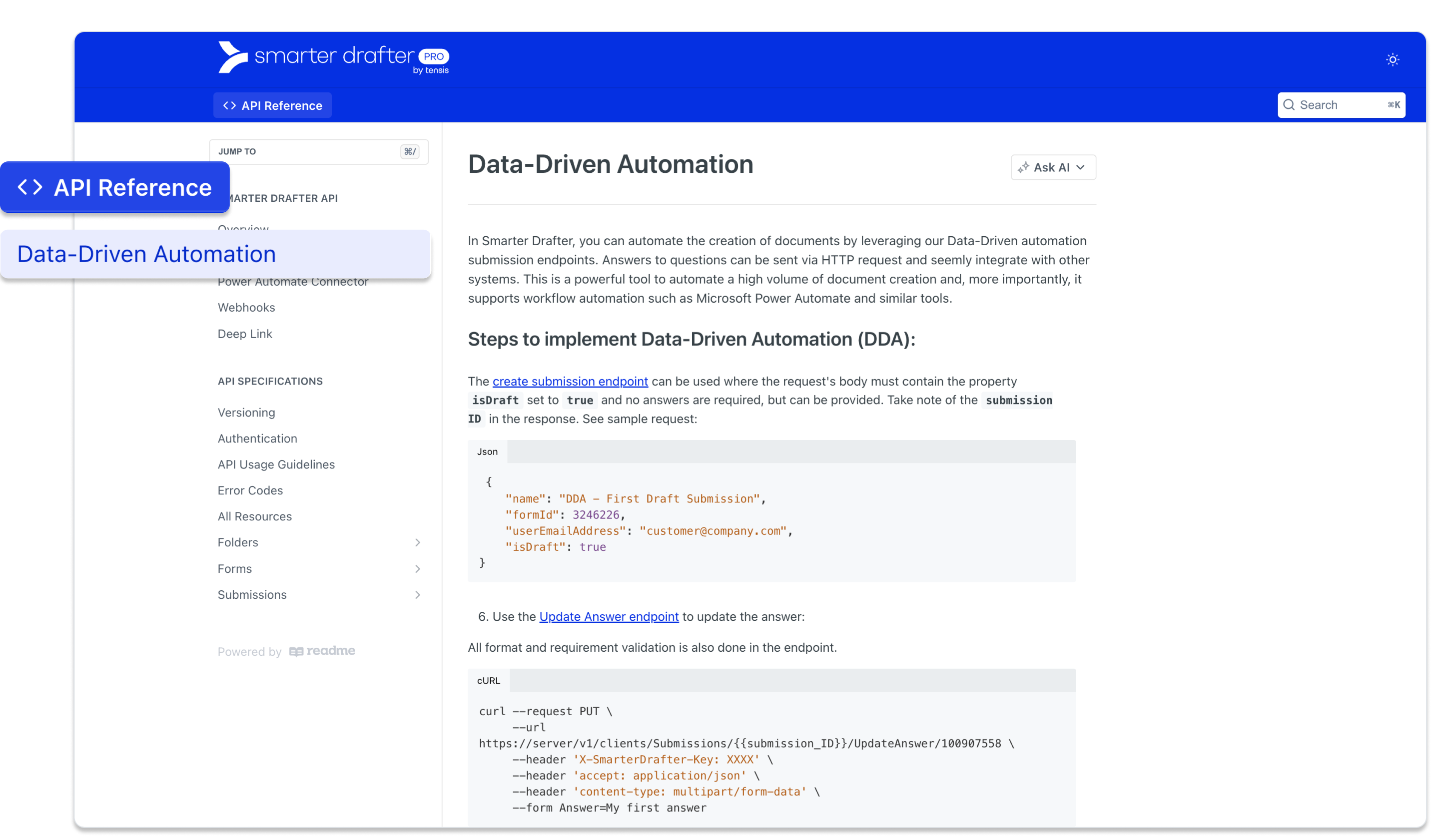 Data-Driven Document Automation