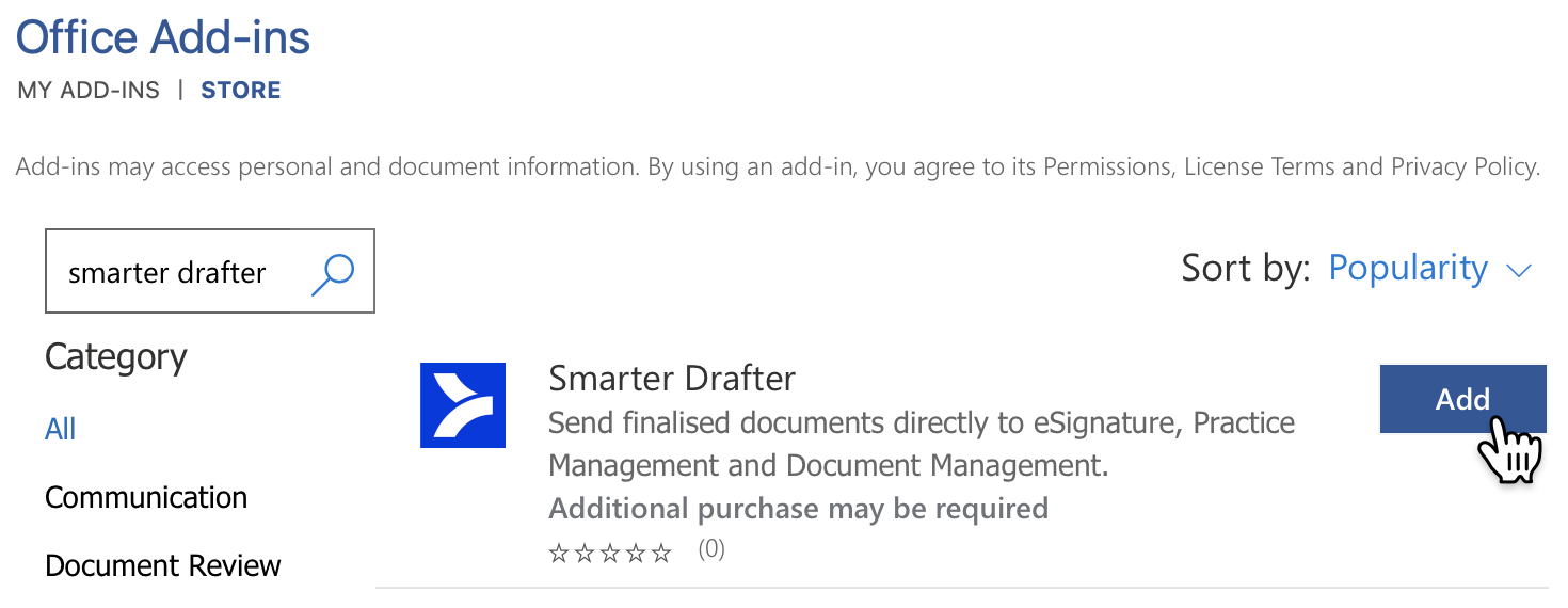 Guide to using the Word Add-in