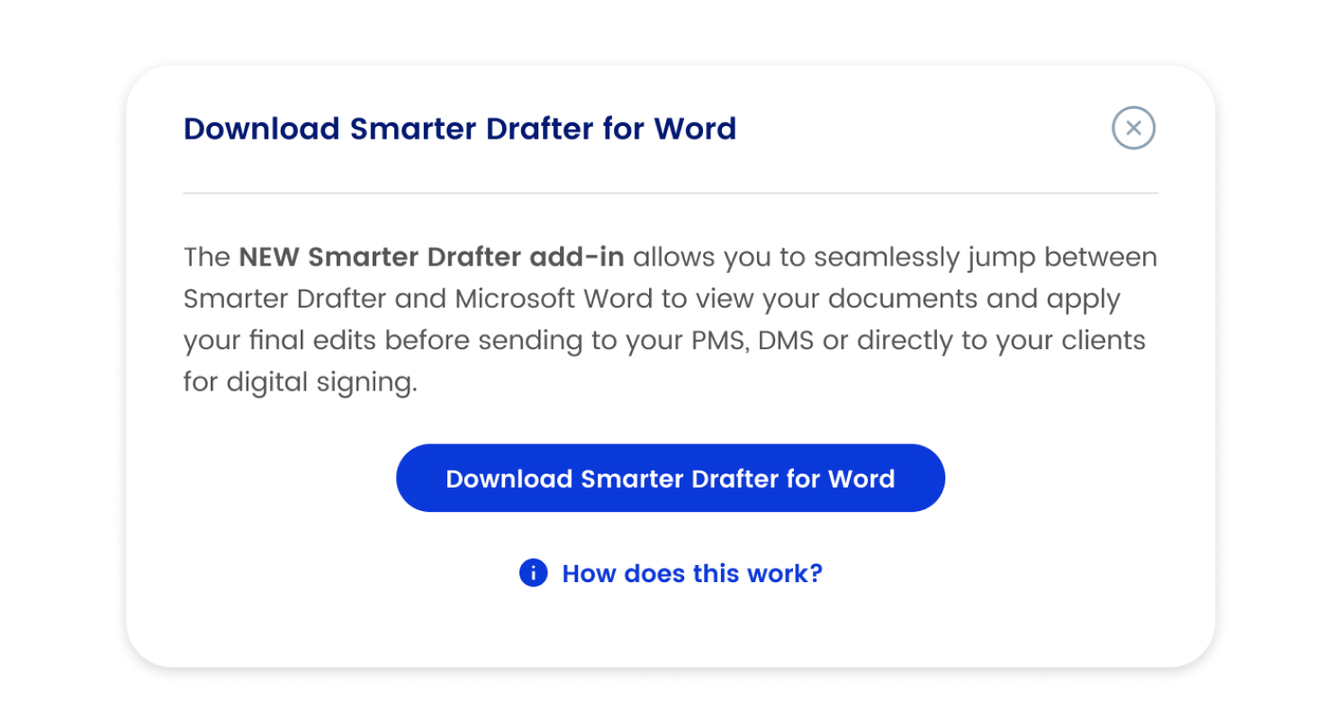 Guide to using the Word Add-in